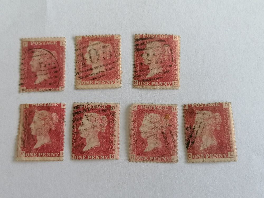 One Penny Red Platte 71-79, Ohne 75 und 77 (Gebraucht) in für CHF 3 ...