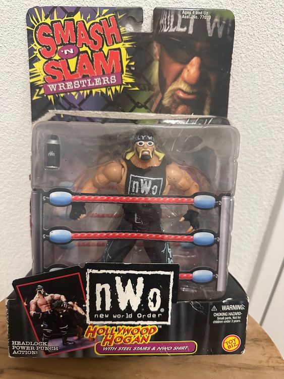ToyBiz 1999 Smash N Slam Wrestlers NWO Hollywood Hulk Hogan (Neu ...