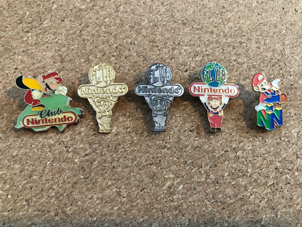 5 Pins Nintendo Club 90er Jahre (Gebraucht) in Wangen SZ für CHF 16 ...