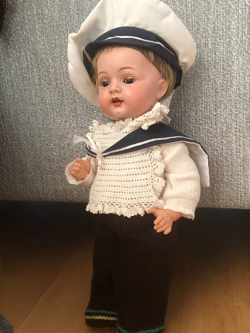 Antike ZelluloidPuppe von Kämmer und Reinhardt, 38cm, 1915 (Gebraucht ...
