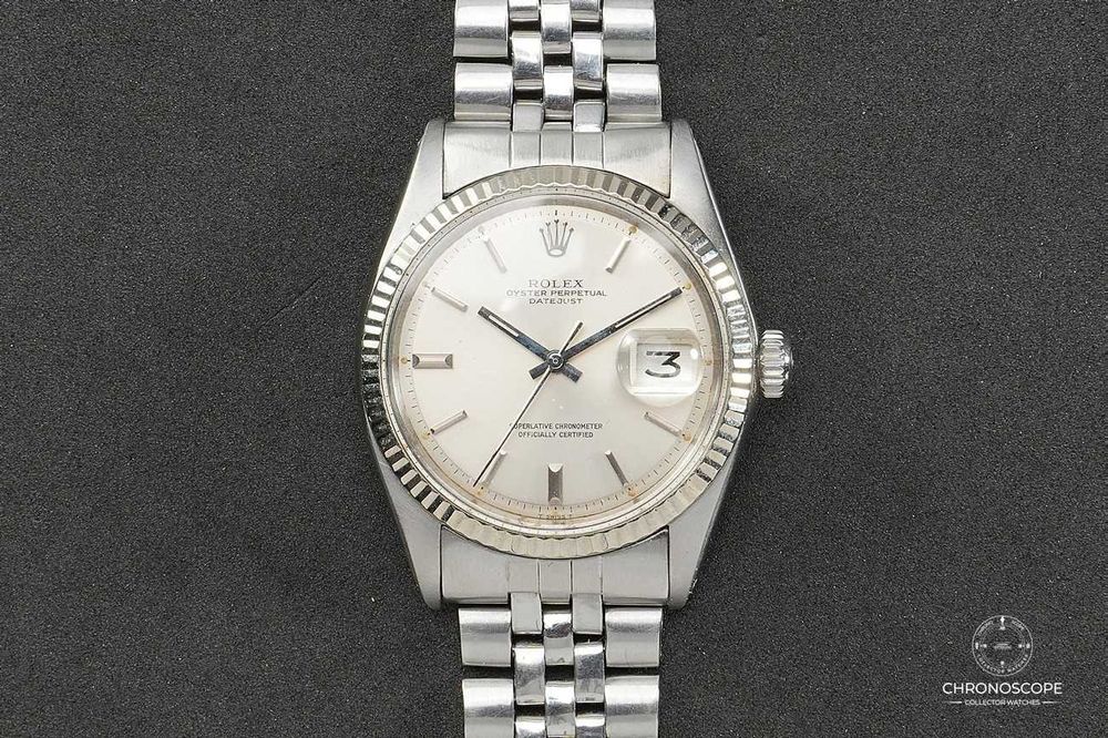 Rolex Vintage Datejust Ref. 1601 from 1975 with silver pie (Gebraucht ...