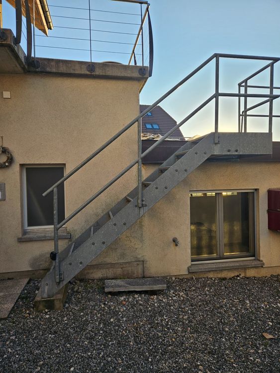 Ausentreppe Mit Podest Gebraucht