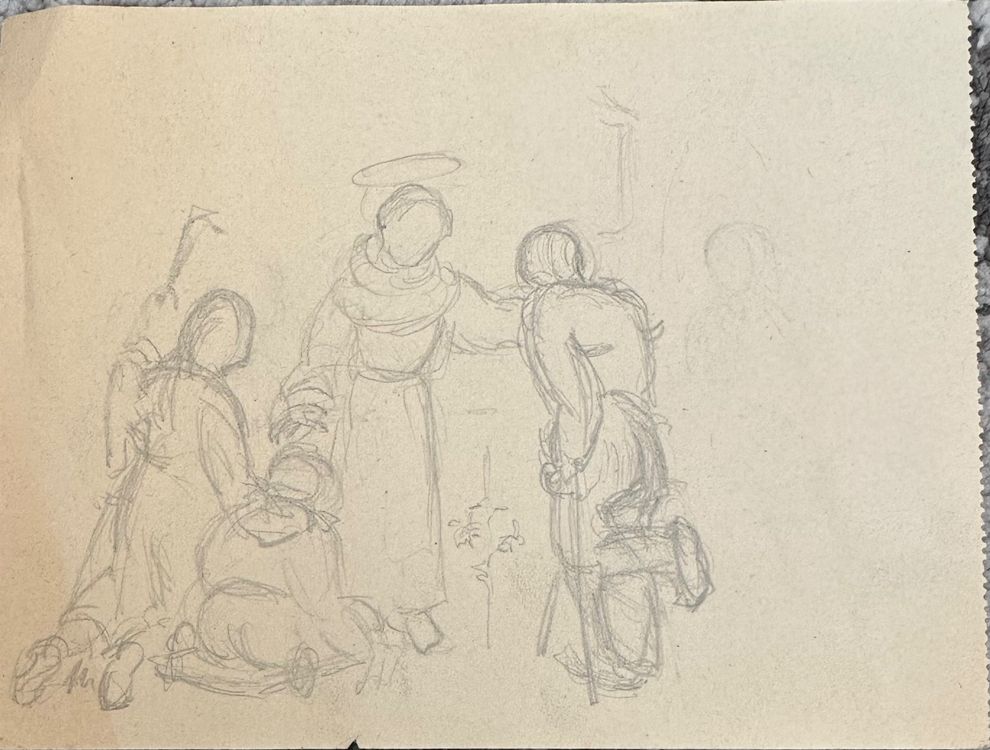 Renée Yolande Hauser (1919-2008) Studie Zeichnung | Kaufen auf Ricardo