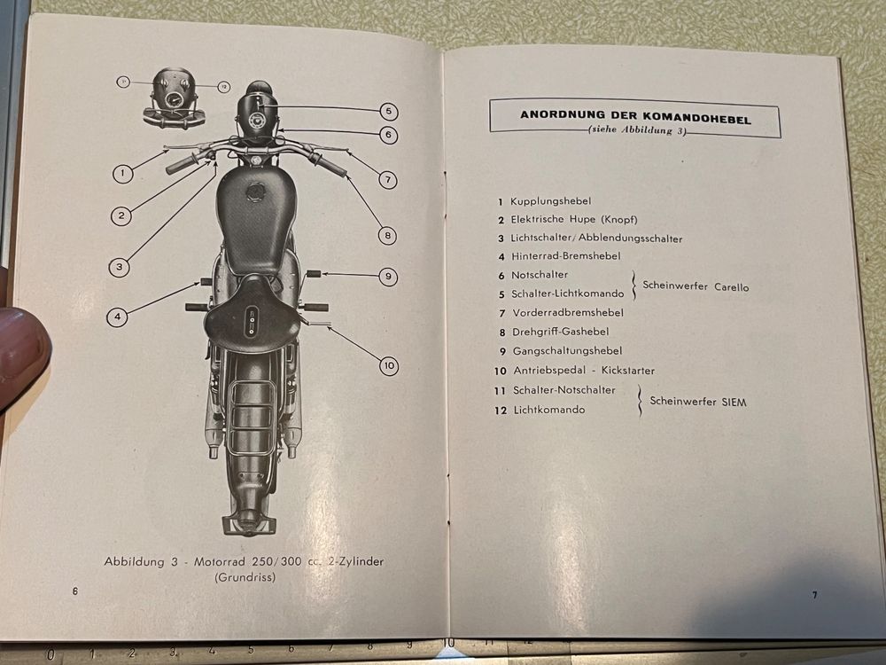 buch, heft, gillera motorrad 250/300 cc , 2 zyl., 60 er jahr (Gebraucht ...