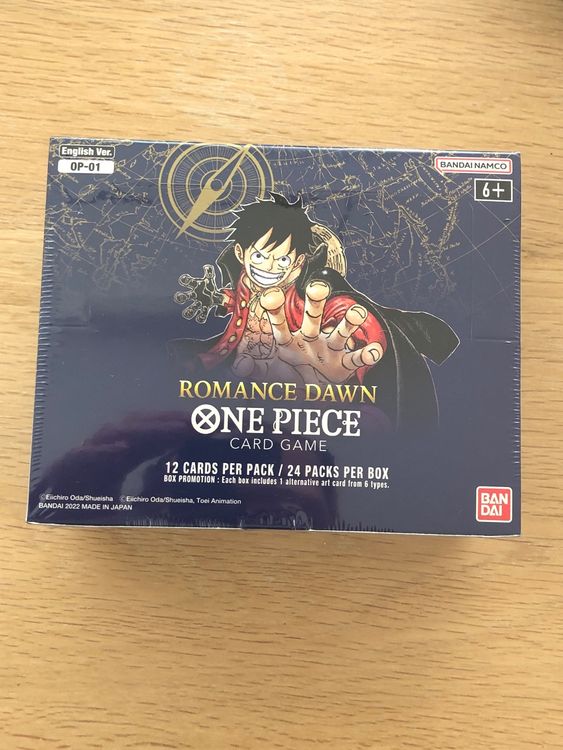 One Piece Card Game Romance Dawn OP-01Display Booster Box EN (Neu und originalverpackt) in ...