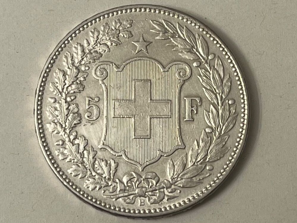 Schweiz 5 Franken 1907, Vorzüglich!!! | Kaufen auf Ricardo