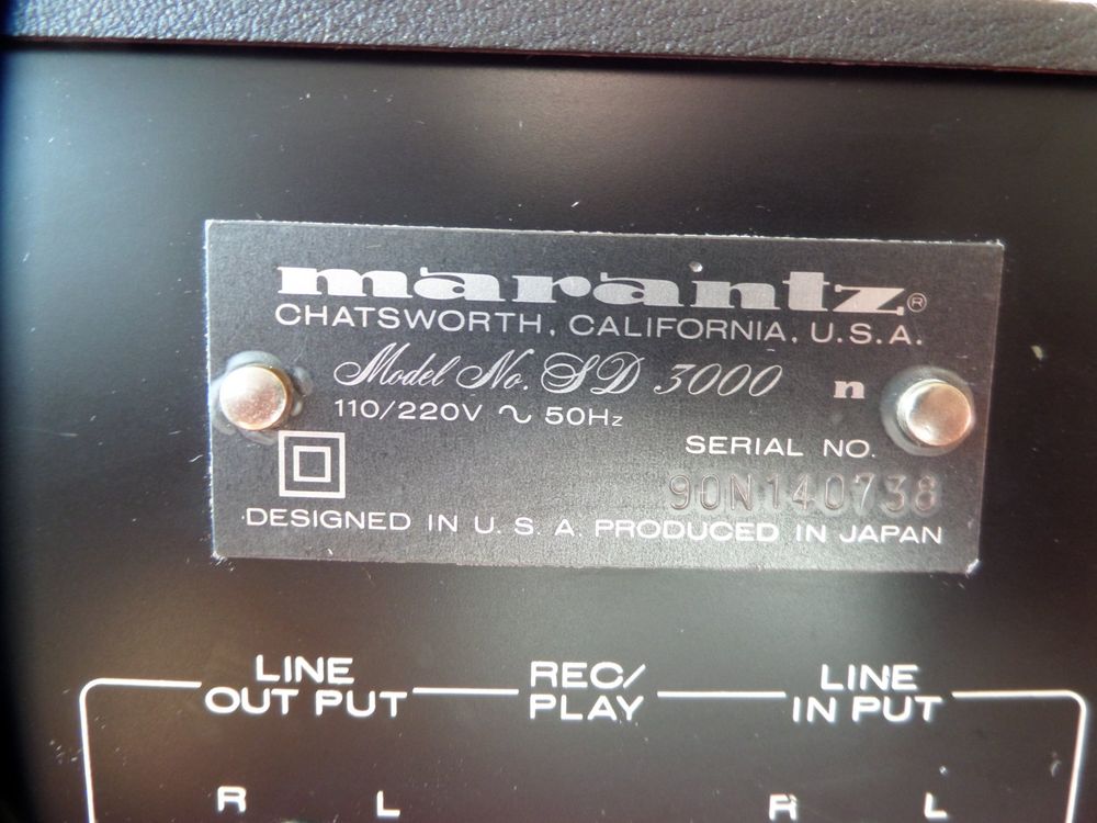 Marantz SD 3000 Tape Deck Optisch guter Zustand! | Kaufen auf Ricardo