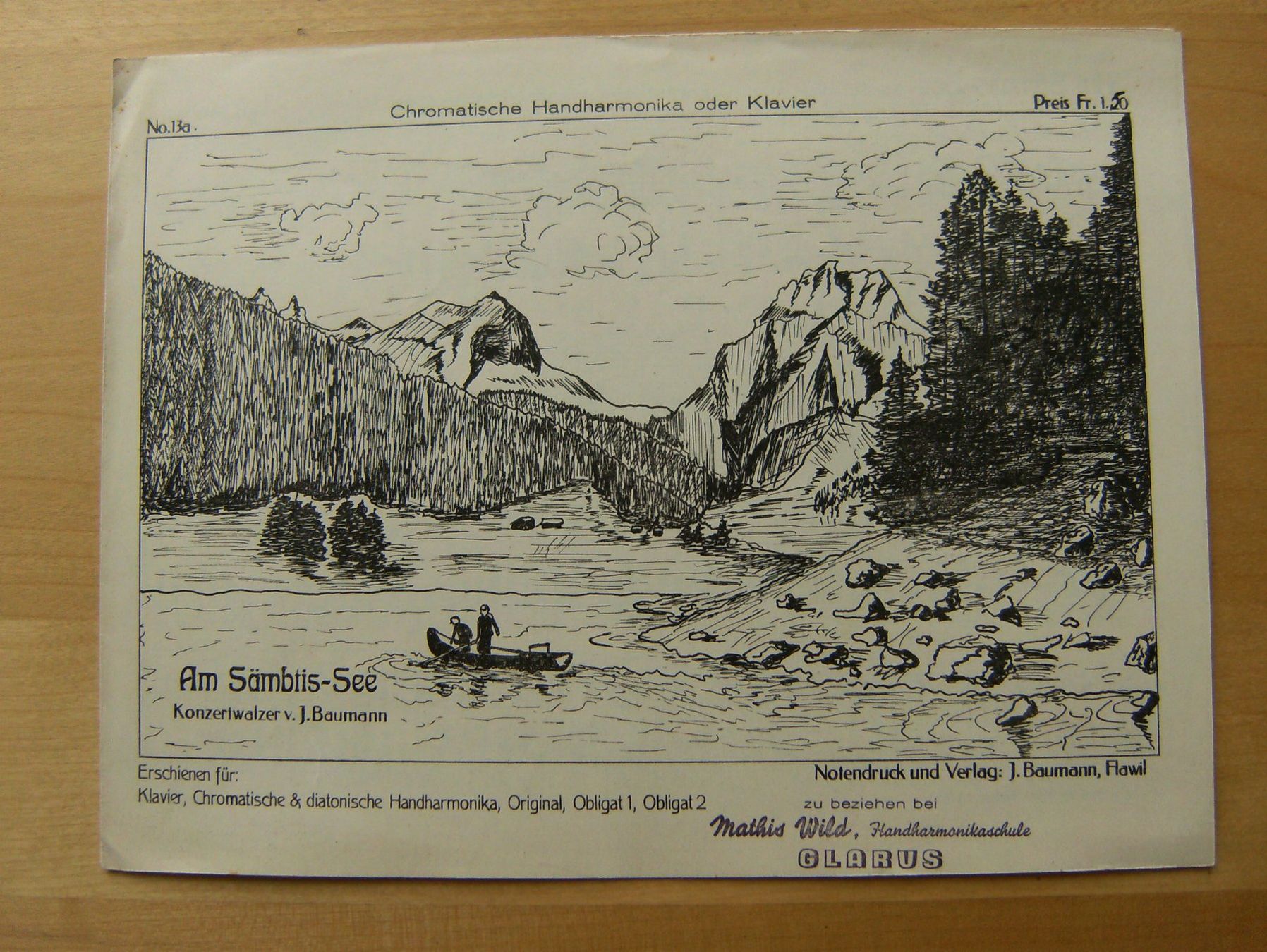 Notenblatt "Am Sämbtis-See" 4 Walzer (Neu (gemäss Beschreibung)) in Linthal für CHF 4 – mit ...