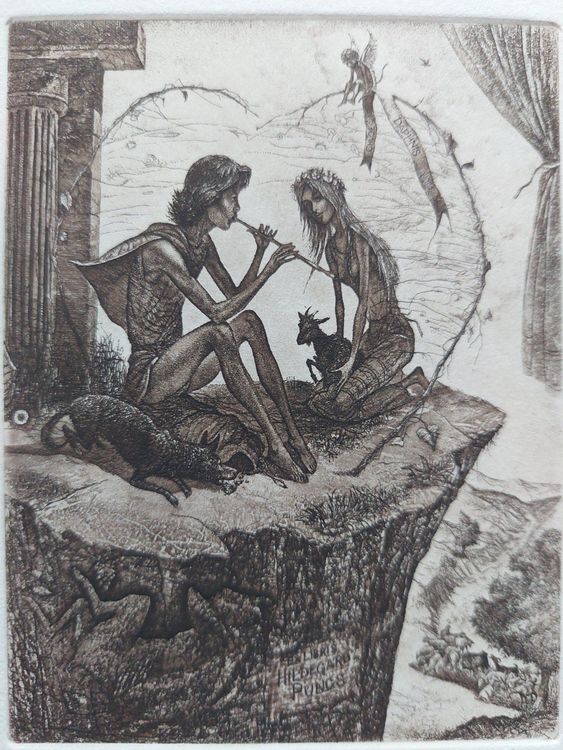 Exlibris Peter Velikov - Original Radierung signiert (Gebraucht) in ...