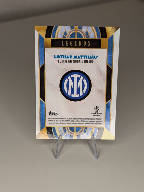Lothar Matthäus Topps Deco Card FC Inter Mailand 34/49 (Neu (gemäss ...