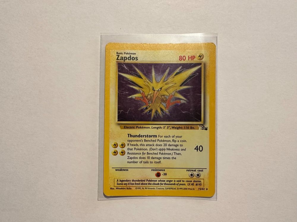 Zapdos Cosmos holo Fossil EN (Gebraucht) in Hagendorn für CHF 23 – mit ...