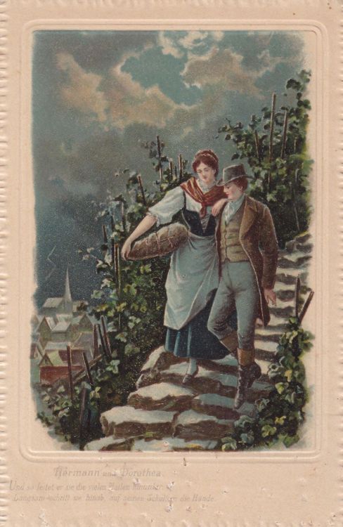 Liebespaar auf steiler Treppe (B4 (Gebraucht) in Ruggell für CHF 0.3 – mit Lieferung auf Ricardo ...