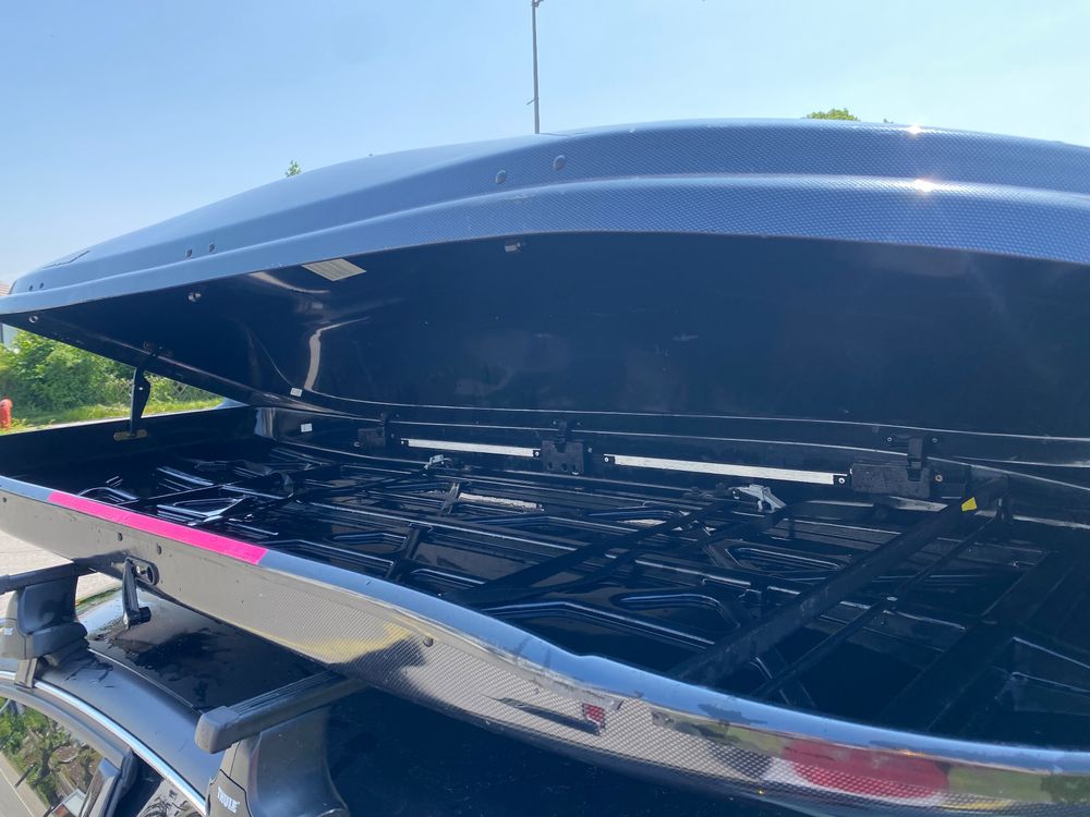 Thule Vision 650 Dachbox schwarz Carbon Optik | Kaufen auf Ricardo