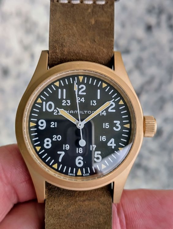 Hamilton Khaki Field Mechanical Bronze 38mm (Gebraucht) in für CHF 420 ...