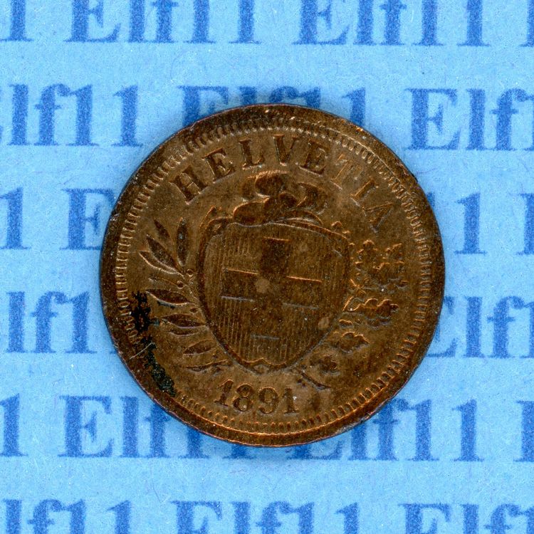 CHF___0.01 1891 schmales Kreuz -vz 1 Rappen | Kaufen auf Ricardo