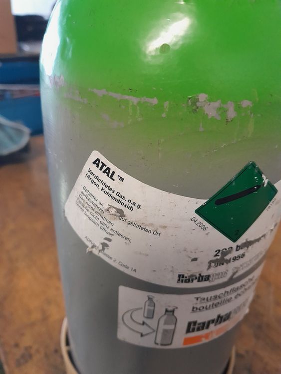 Gasflasche für Schutzgasschweissen Atal Gas | Kaufen auf Ricardo