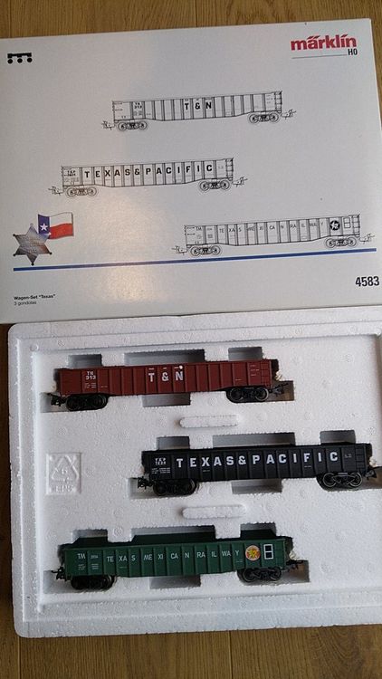 4583 Märklin Wagen-Set 150 Jahre Texas MHI (Neu (gemäss Beschreibung ...