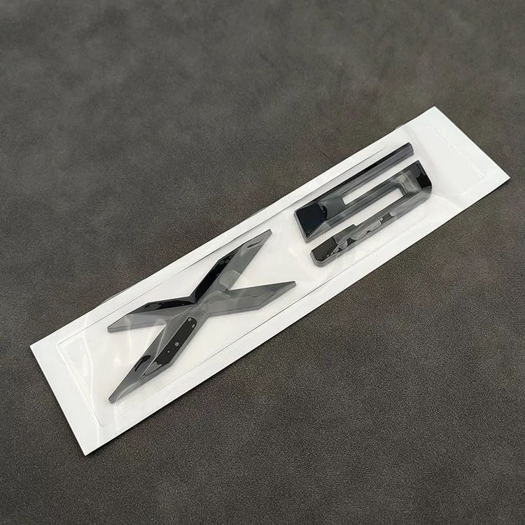 Bmw X5 Emblem Schriftzug schwarz glänzend (Neu und originalverpackt) in ...