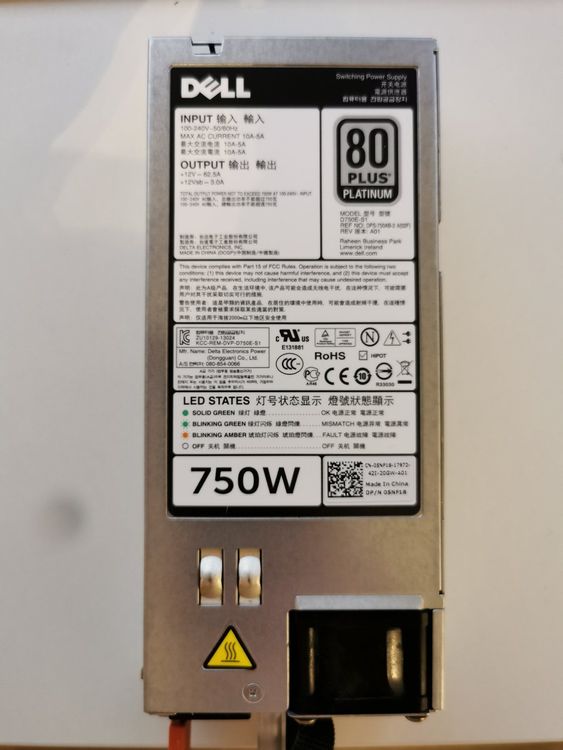 !!!6 Stk!!! DELL 80 Plus Platinum 750W | Kaufen auf Ricardo