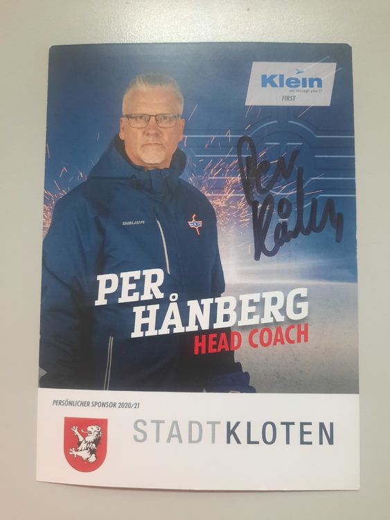 Per Hånberg / EHC Kloten , Head Trainer (Gebraucht) in Worben für CHF 1 ...