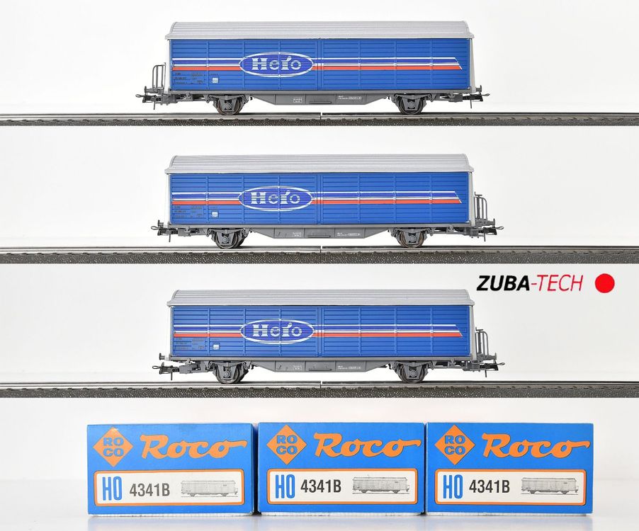 Roco 3x Hero Schiebewandwagen der SBB H0 GS mit OVP (D'occasion) à St. Gallen pour CHF 52 – avec ...