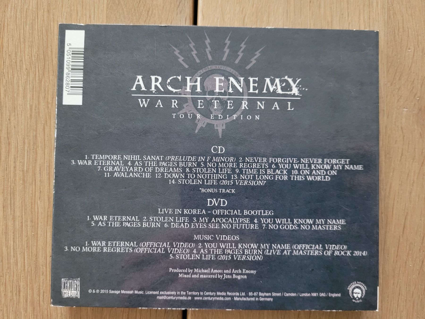 CD&DVD Arch Enemy - War Eternal - Tour Edition, 2015 (Gebraucht) in ...