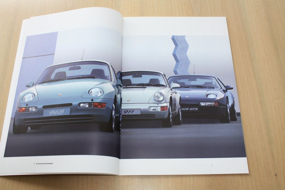 Porsche Modell Programm Prospekt 1993 911, 968 & 928 (Gebraucht) in ...
