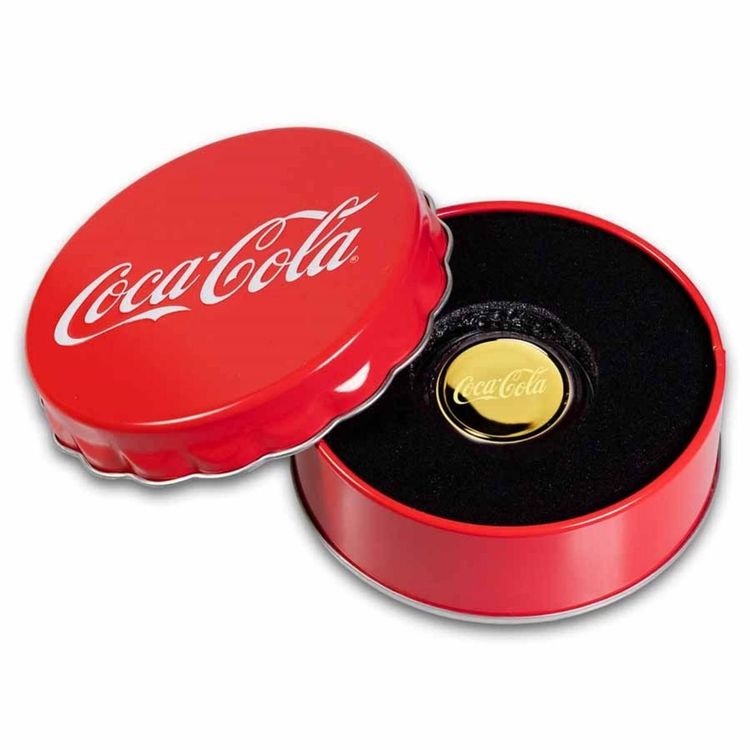 Coca-Cola Bottle Cap 2025 $8 1.2 Gram Pure Gold Proof Coin (Neuf avec ...