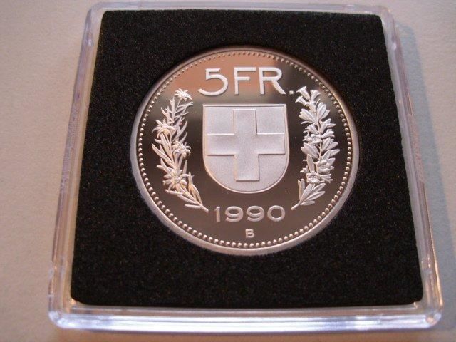 5 Fr. 1990 PP aus Münzsatz (Gebraucht) in Schötz für CHF 35 – mit Lieferung auf Ricardo kaufen
