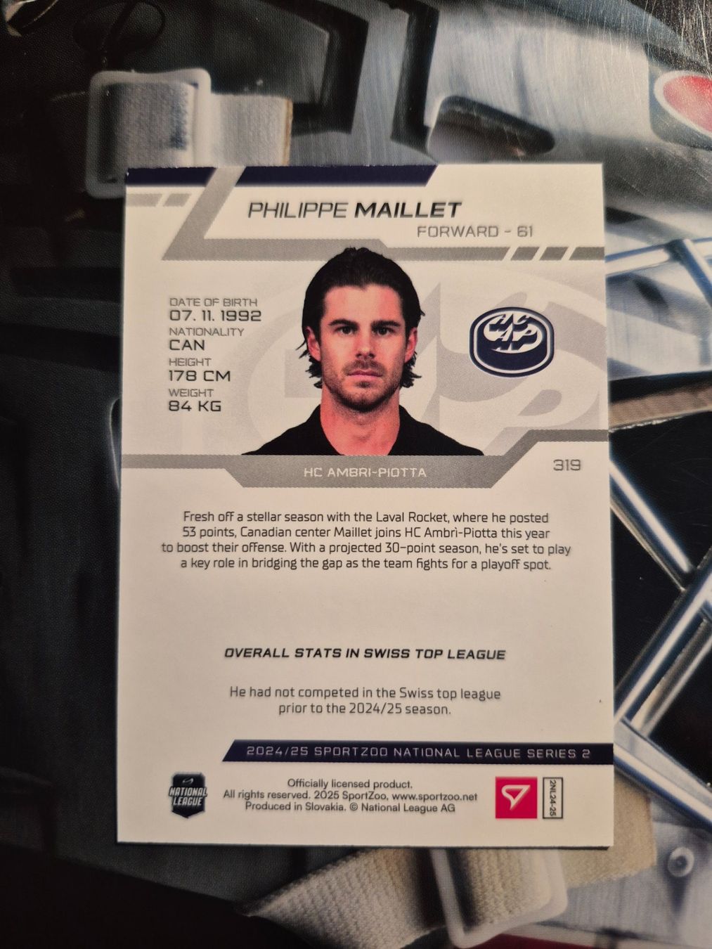 Philippe Maillet HC Ambri Piotta Sportzoo 2024/25 (Gebraucht) in ...