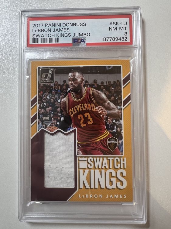 🔥PSA LeBron JAMES - Jumbo Patch Cavaliers !! (Neu (gemäss Beschreibung ...