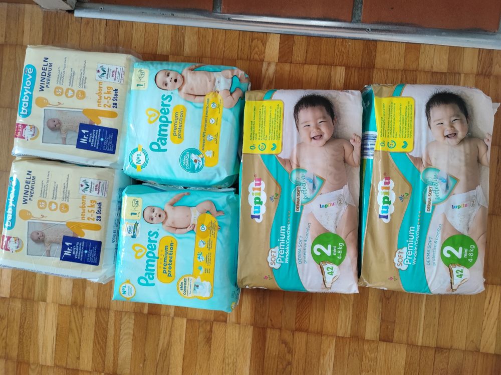 windelpacket gr. 1&2 diverse Marken (Neu und originalverpackt) in ...