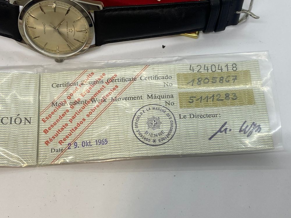 ETERNA MATIC Chronometre 35mm Fullset läuft /H429 (Gebraucht) in Bern ...