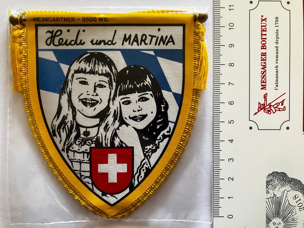 Vintage Fanion/Wimpel FAN-CLUB Heidi und MARTINA (Neu und ...