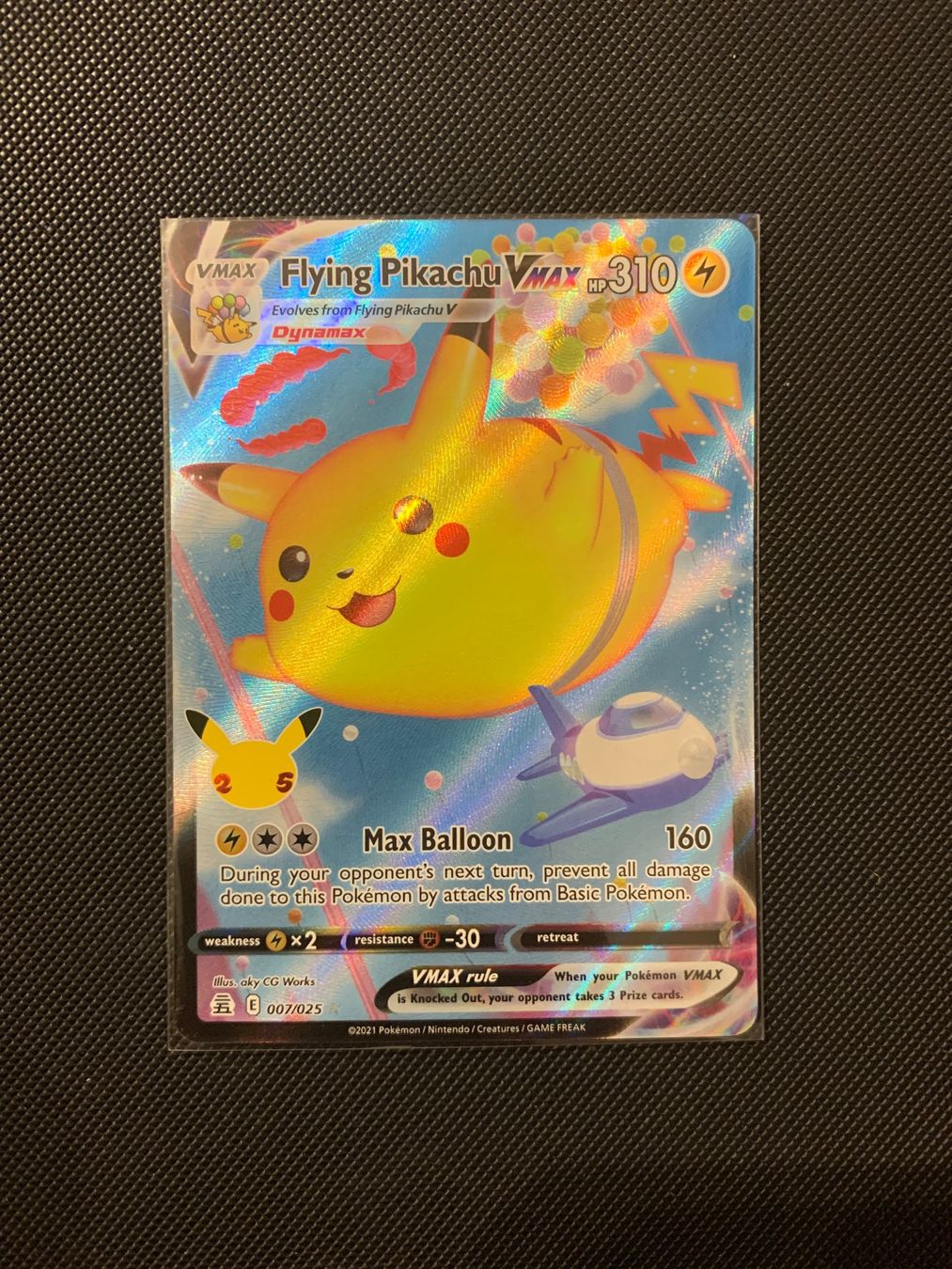 Flying pikachu vmax celebration pokemon card (Neuf (Voir description ...