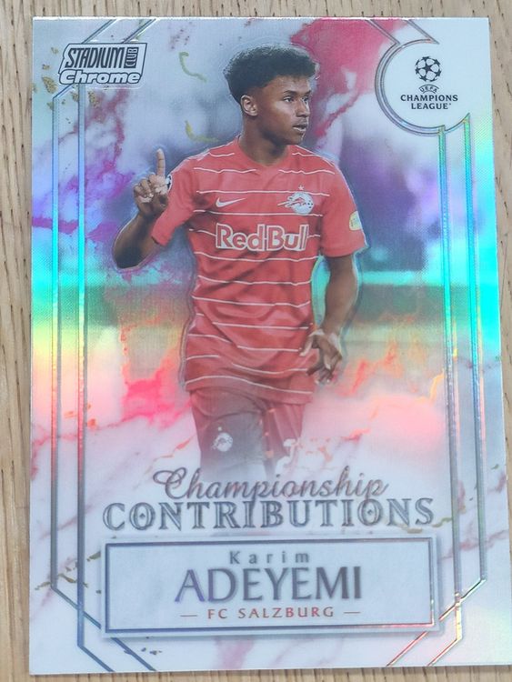 2021-22 Karim Adeyemi Stadium Club Chrome Contributions | Kaufen auf ...