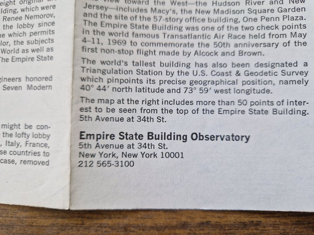 Broschüre Nex York Empire Sate Building (Gebraucht) in Mörschwil für ...