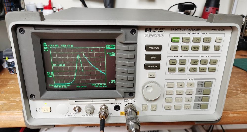 Spectrum analyzer 9kHz-22GHz HP 8593A (D'occasion) à pour CHF 1700 ...