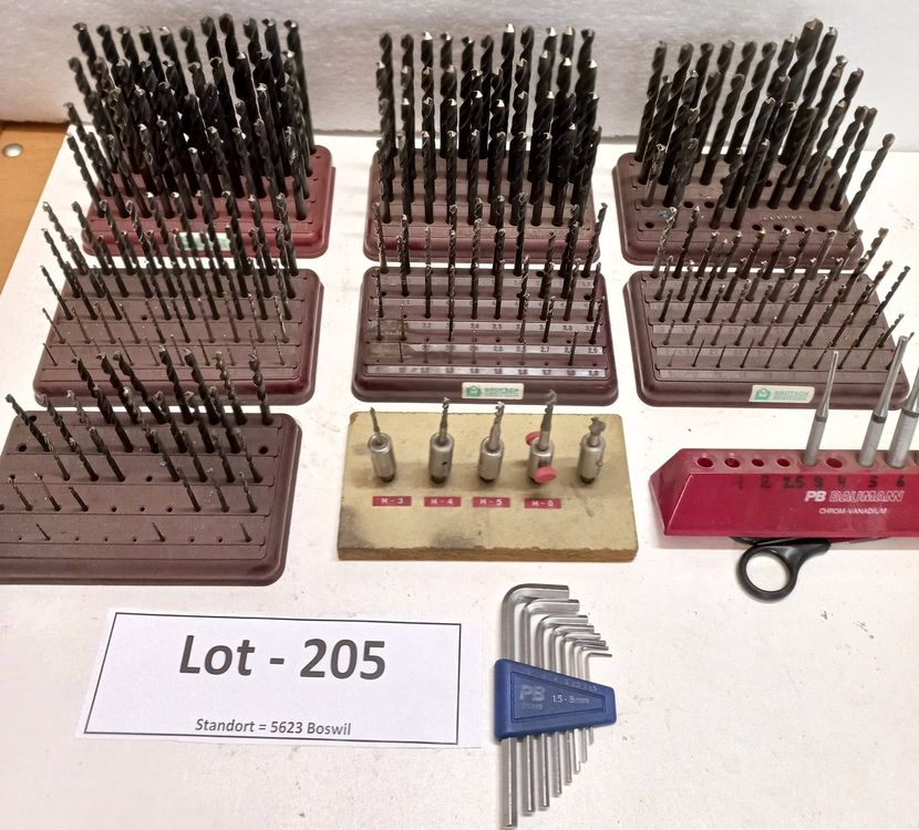 Bohrer – Gewindebohrer - Durchschlag Sets + PB ‘’Lot-205’’ | Kaufen auf ...