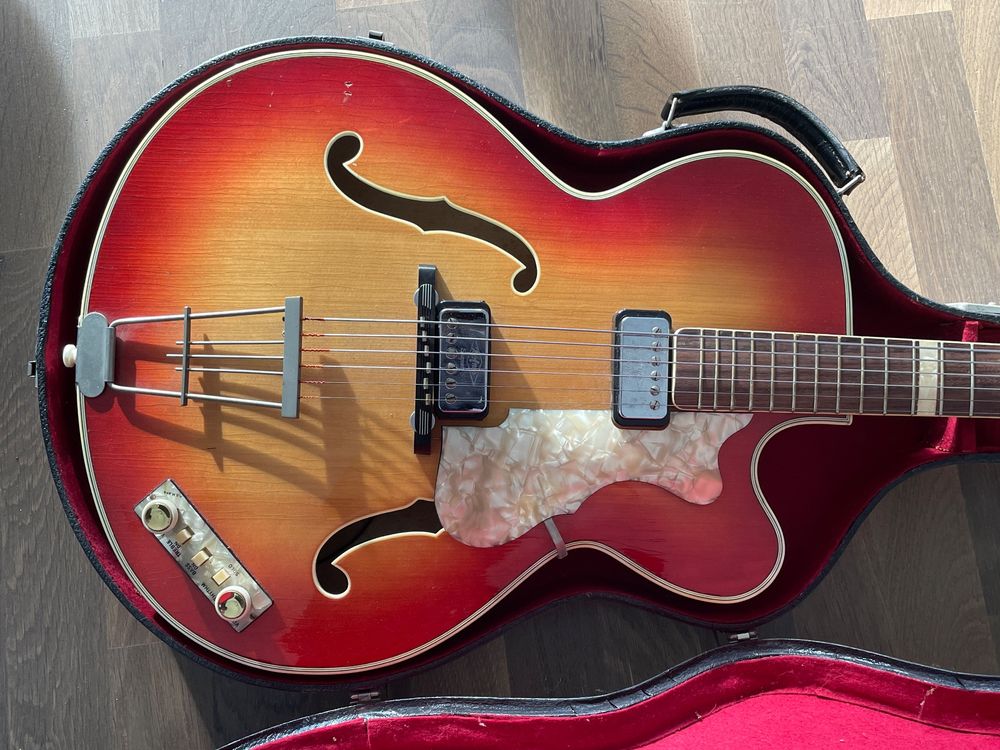 Elektrische Gitarre -Höfner Archtop 456/S/E-Hollow body (Gebraucht) in ...
