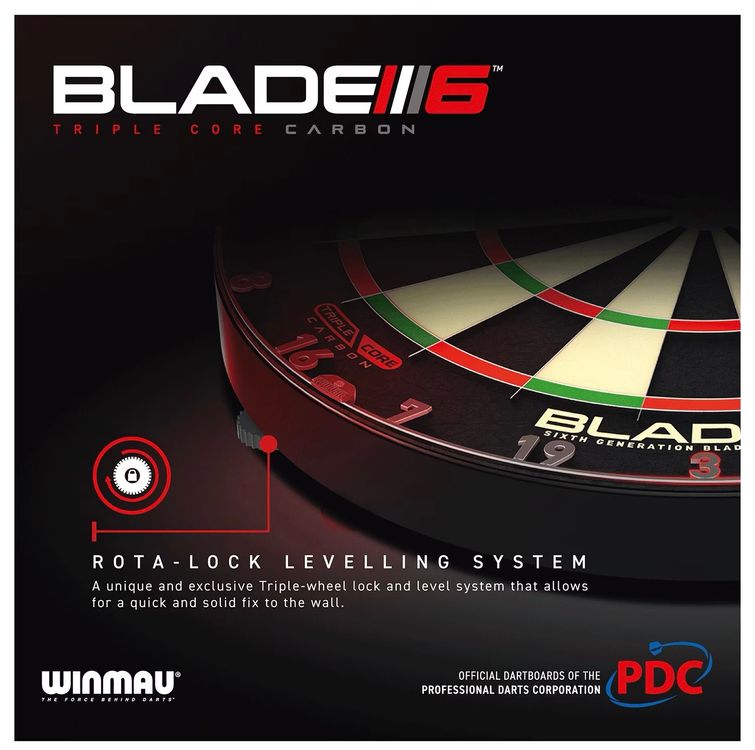 Winmau Blade 6 Triple Core Carbon - Offiz. Dartboard der DBC | Kaufen ...