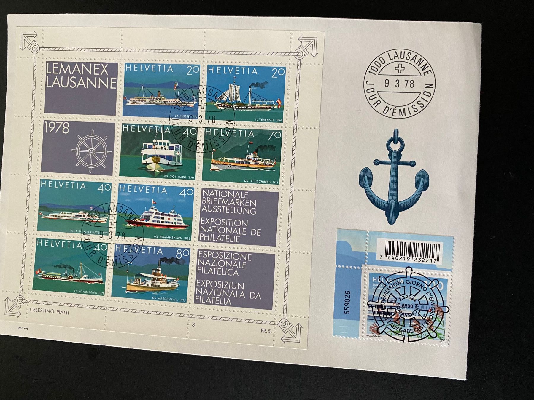 200 Jh Bodensee Schifffahrt 2024 + LEMANEX AgTg 9.3.78 (Neu (gemäss ...