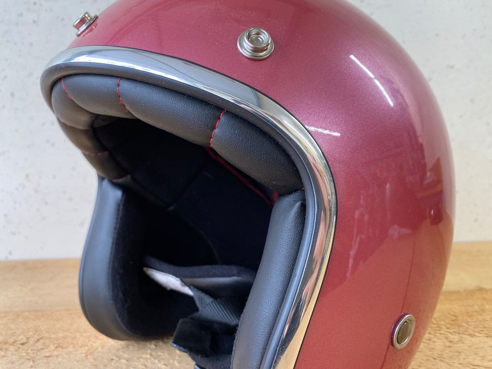 IXS Helm Jethelm Pink Glitter Helm Chopper, Bobber Gr.M (Gebraucht) in ...