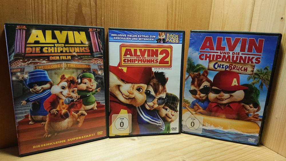 ALVIN UND DIE CHIPMUNKS 1 bis 3 auf DVD | Kaufen auf Ricardo