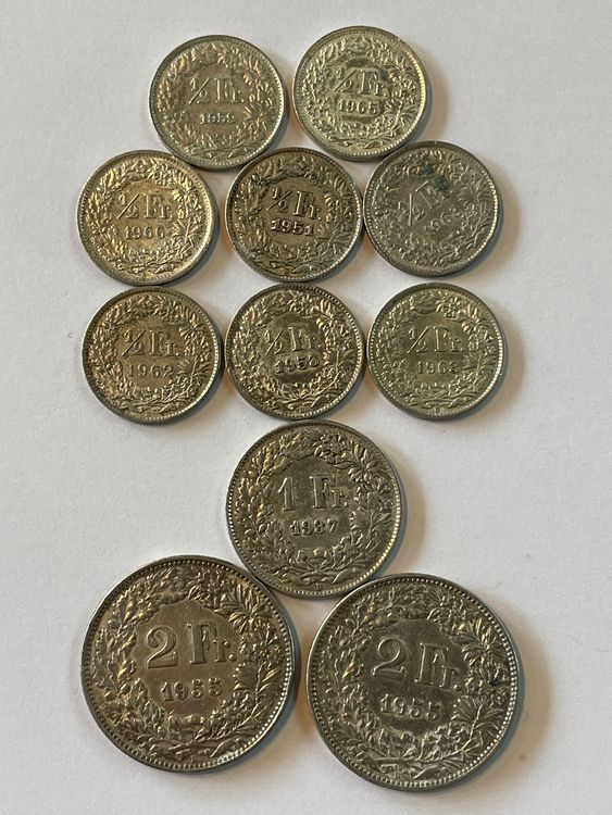 CH lot div jahrg. silber (50) (Gebraucht) in Bonstetten für CHF 26 – mit Lieferung auf Ricardo ...