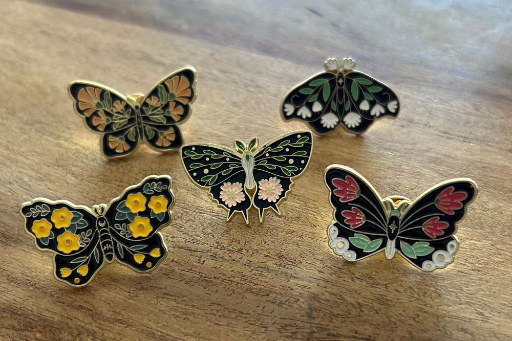 5x Pin Schmetterlinge / Falter | Kaufen auf Ricardo