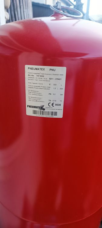 PNEUMATEX 300l Expansionsgefäß | Kaufen auf Ricardo