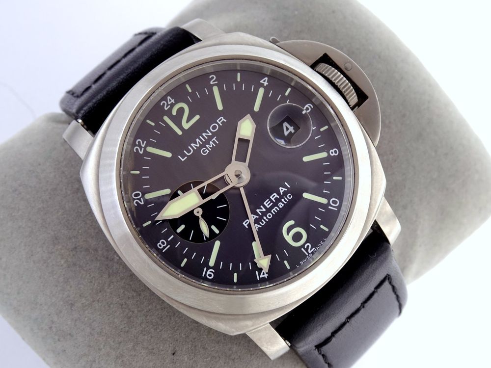 PANERAI LUMINOR GMT GREY DIAL PAM00089 AUTOMATIK 2003 TITAN | Kaufen ...