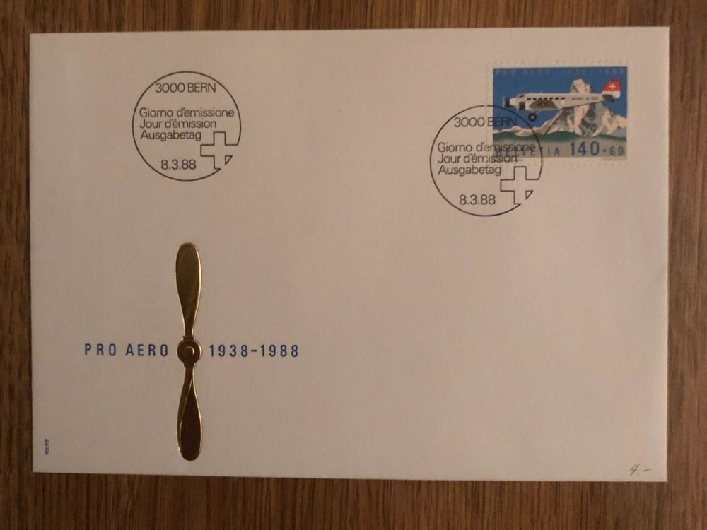 FDC Pro Aero 8.3.1988 (Neu (gemäss Beschreibung)) in Landquart für CHF 1.5 – mit Lieferung auf ...