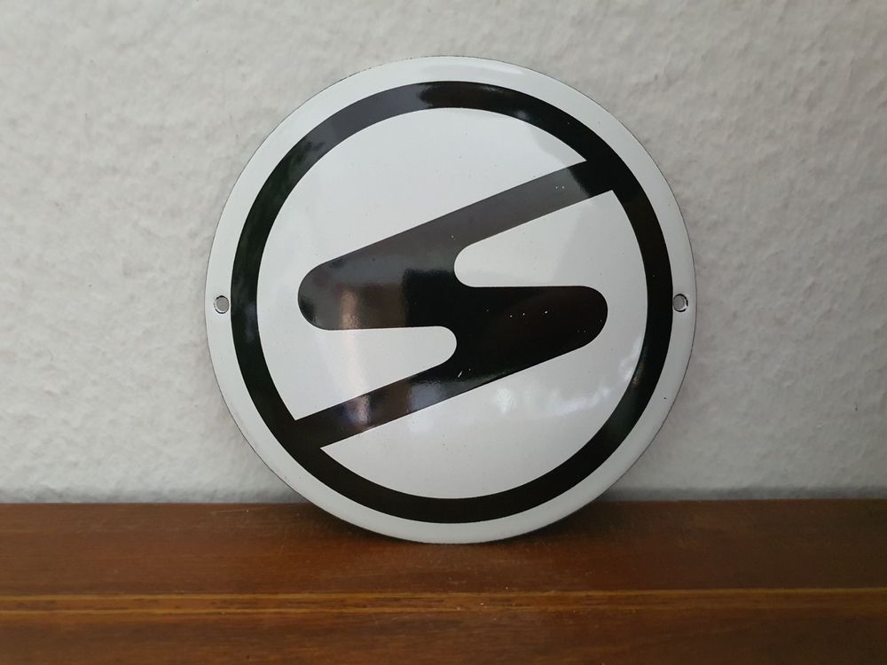 Emailschild Trabant Automobil Logo Emaille Schild Reklame | Kaufen auf ...